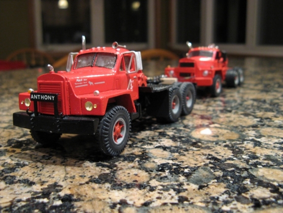 Mack B87SX, Don Mills truck, custom winch tractor - Robb Kruger's 1:50 ...
